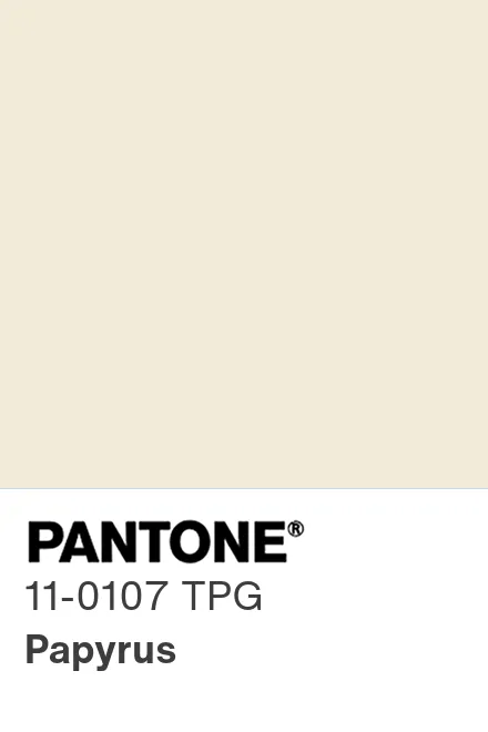 PANTONE 11-0107 TPG Papyrus - Pantone色号库|Pantone潘通中国官网