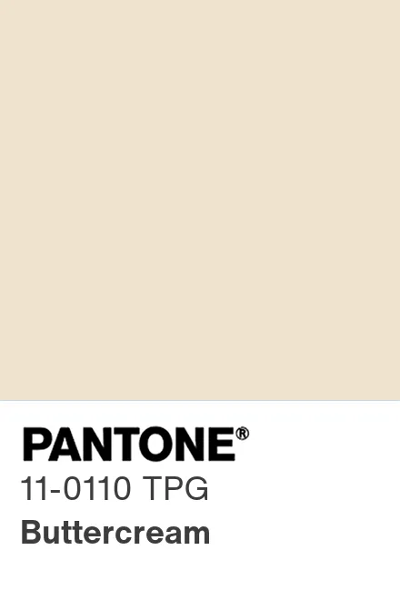 PANTONE 11-0110 TPG Buttercream - Pantone色号库|Pantone潘通中国官网