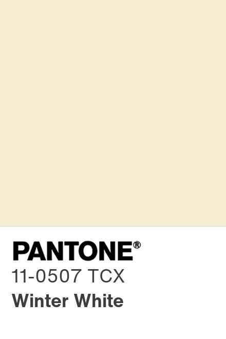 PANTONE 11-0507 TCX Winter White - Pantone色号库|Pantone潘通中国官网