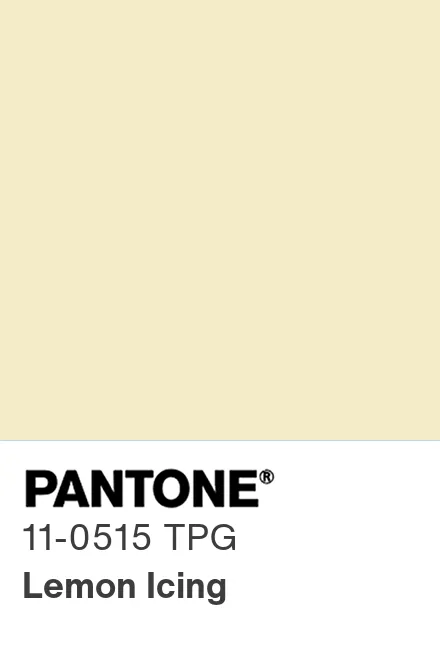 PANTONE 11-0515 TPG Lemon Icing - Pantone色号库|Pantone潘通中国官网