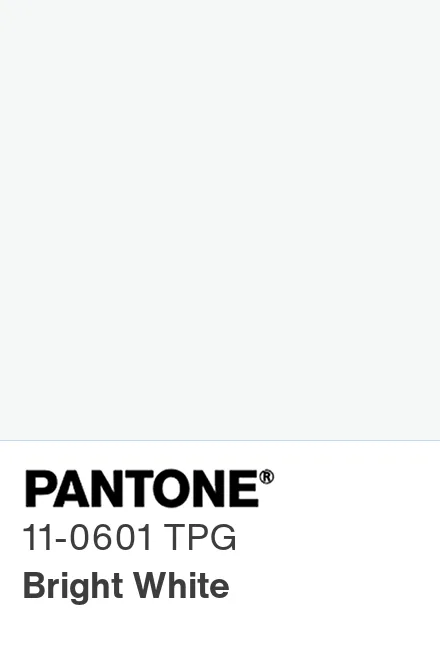 PANTONE 11-0601 TPG Bright White - Pantone色号库|Pantone潘通中国官网