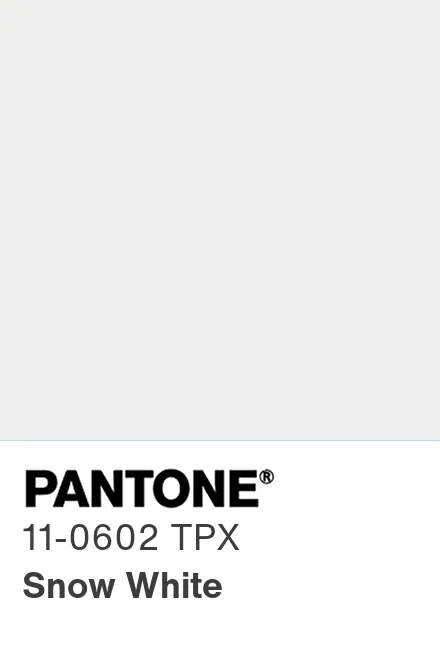 PANTONE 11-0602 TPG Snow White - Pantone色号库|Pantone潘通中国官网