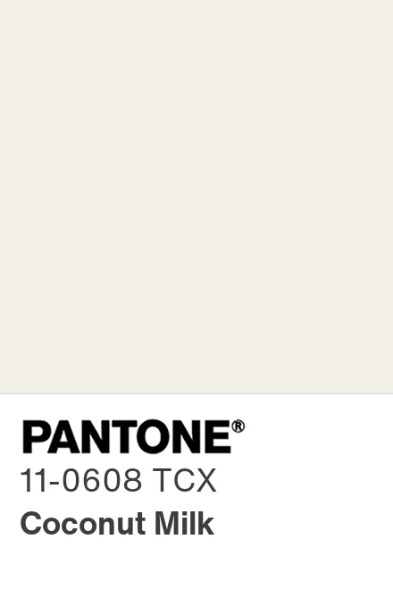 PANTONE 11-0608 TCX Coconut Milk - Pantone色号库|Pantone潘通中国官网