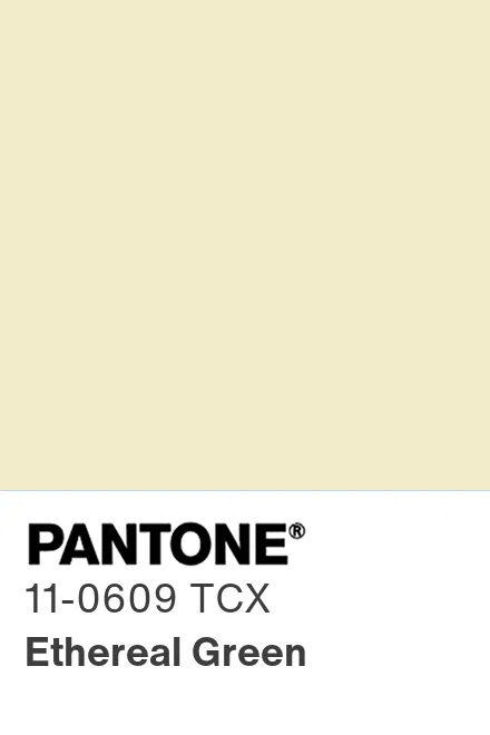 PANTONE 11-0609 TCX Ethereal Green - Pantone色号库|Pantone潘通中国官网
