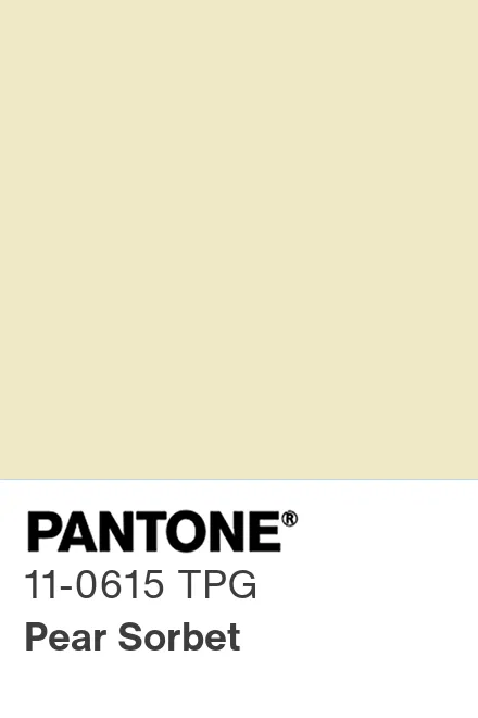 PANTONE 11-0615 TPG Pear Sorbet - Pantone色号库|Pantone潘通中国官网