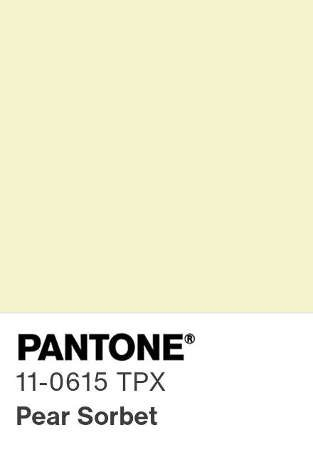 PANTONE 11-0615 TPG Pear Sorbet - Pantone色号库|Pantone潘通中国官网