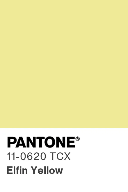 PANTONE 11-0620 TCX Elfin Yellow - Pantone色号库|Pantone潘通中国官网