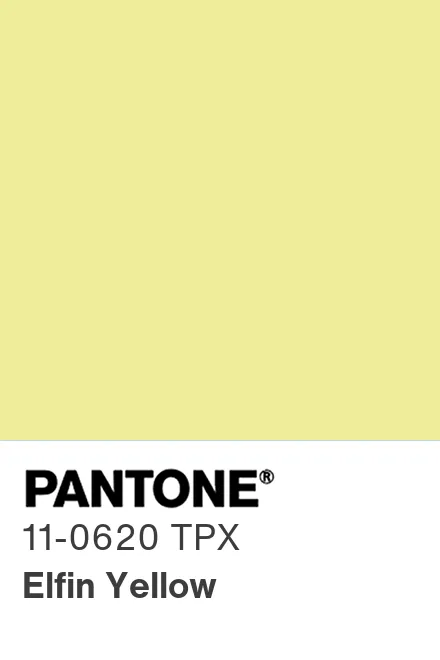 PANTONE 11-0620 TPG Elfin Yellow - Pantone色号库|Pantone潘通中国官网