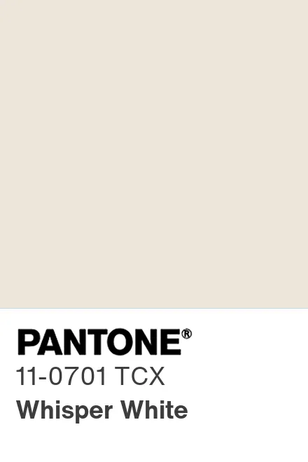 PANTONE 11-0701 TCX Whisper White - Pantone色号库|Pantone潘通中国官网 PANTONE 11-0701 TCX Whisper White - Pantone色号库|Pantone潘通中国官网