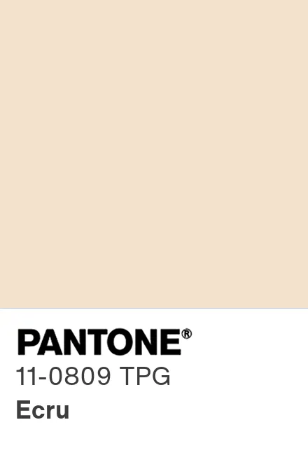 PANTONE 11-0809 TPG Ecru - Pantone色号库|Pantone潘通中国官网