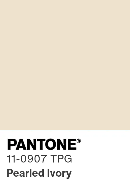 PANTONE 11-0907 TPG Pearled Ivory - Pantone色号库|Pantone潘通中国官网