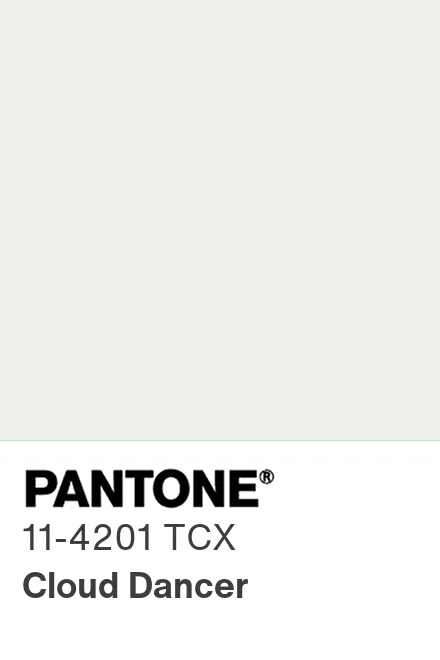 PANTONE 11-4201 TCX Cloud Dancer - Pantone色号库|Pantone潘通中国官网