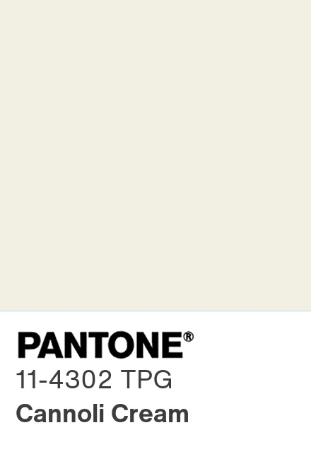 PANTONE 11-4302 TPG Cannoli Cream - Pantone色号库|Pantone潘通中国官网
