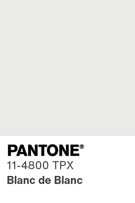 PANTONE 11-4800 TPG Blanc de Blanc - Pantone色号库|Pantone潘通中国官网