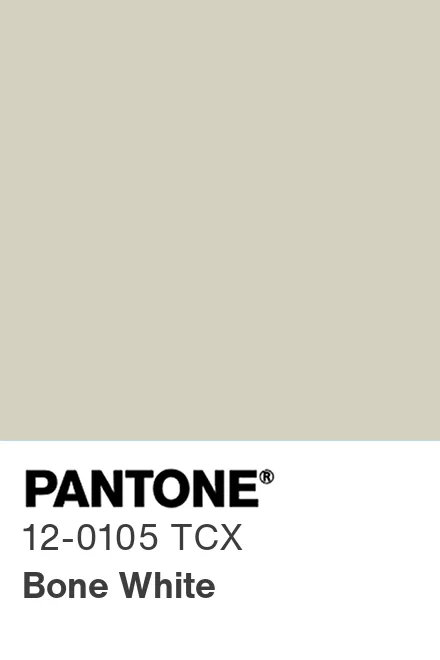 PANTONE 12-0105 TCX Bone White - Pantone色号库|Pantone潘通中国官网