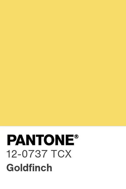 PANTONE 12-0737 TCX Goldfinch - Pantone色号库|Pantone潘通中国官网