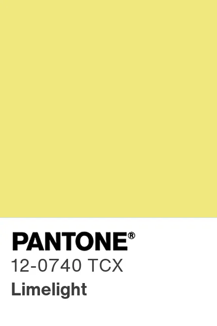 PANTONE 12-0740 TCX Limelight - Pantone色号库|Pantone潘通中国官网