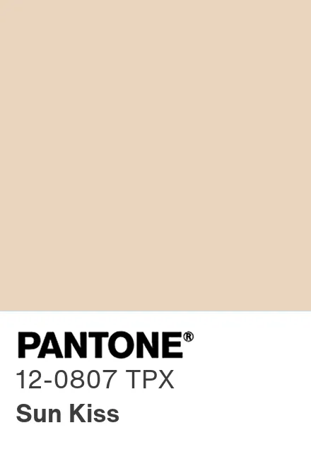 PANTONE 12-0807 TPG Sun Kiss - Pantone色号库|Pantone潘通中国官网