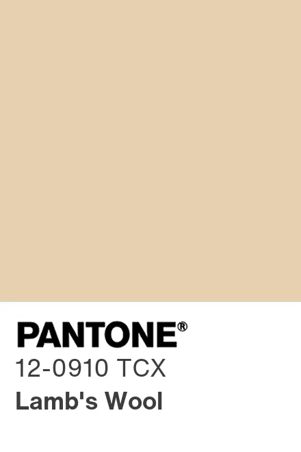 PANTONE 12-0910 TCX Lamb's Wool - Pantone色号库|Pantone潘通中国官网