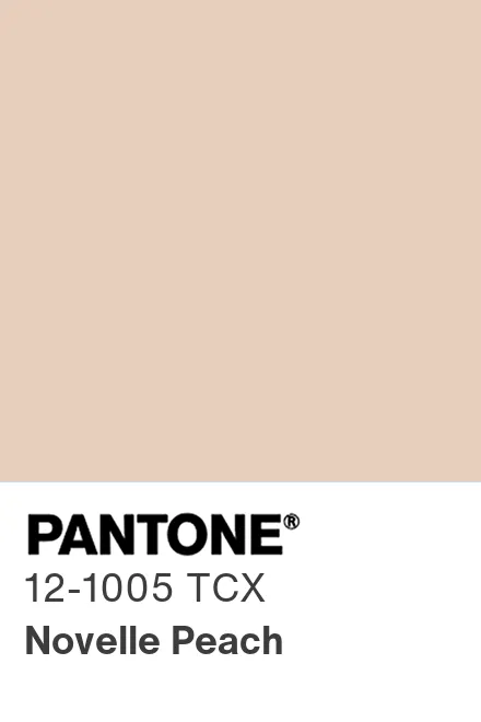 PANTONE 12-1005 TCX Novelle Peach - Pantone色号库|Pantone潘通中国官网