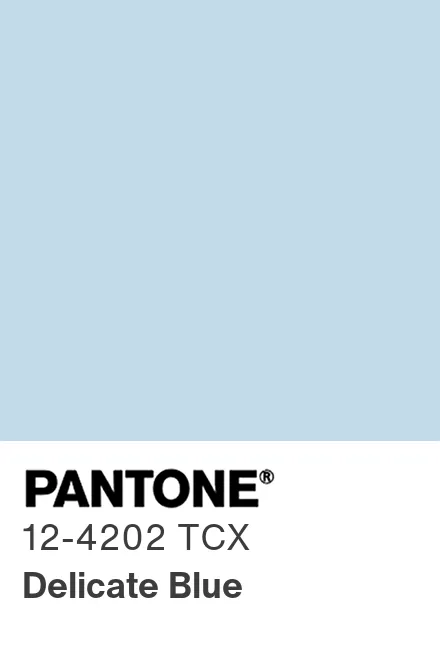 PANTONE 12-4202 TCX Delicate Blue - Pantone色号库|Pantone潘通中国官网