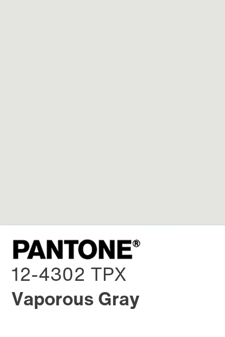 PANTONE 12-4302 TPG Vaporous Gray - Pantone色号库|Pantone潘通中国官网
