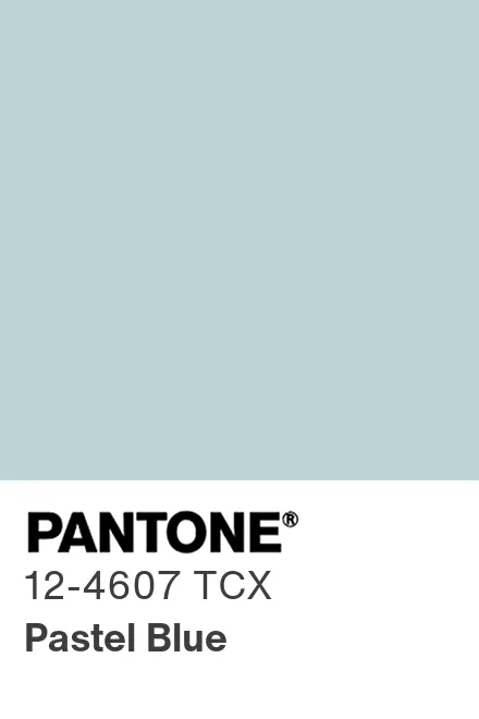 PANTONE 12-4607 TCX Pastel Blue - Pantone色号库|Pantone潘通中国官网
