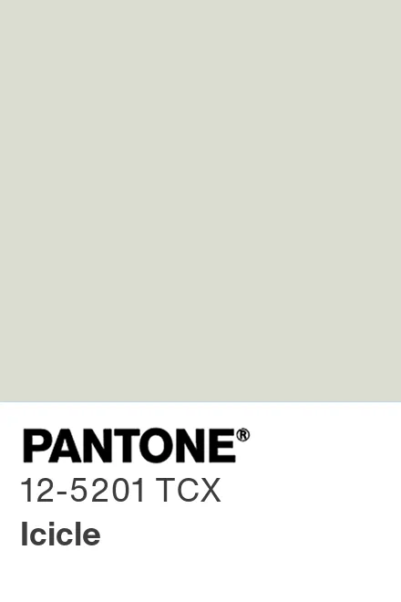 PANTONE 12-5201 TCX Icicle - Pantone色号库|Pantone潘通中国官网