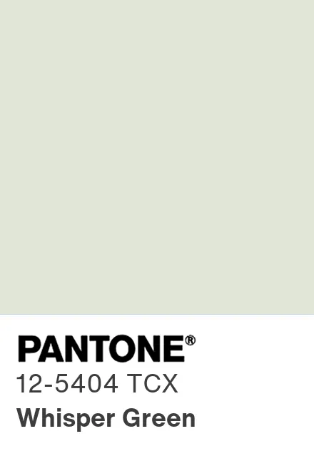 PANTONE 12-5404 TCX Whisper Green - Pantone色号库|Pantone潘通中国官网