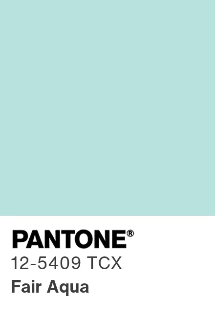 PANTONE 12-5409 TCX Fair Aqua - Pantone色号库|Pantone潘通中国官网