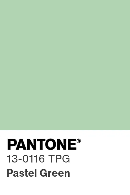 PANTONE 13-0116 TPG Pastel Green - Pantone色号库|Pantone潘通中国官网