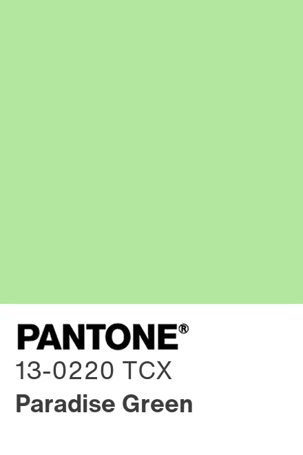PANTONE 13-0220 TCX Paradise Green - Pantone色号库|Pantone潘通中国官网