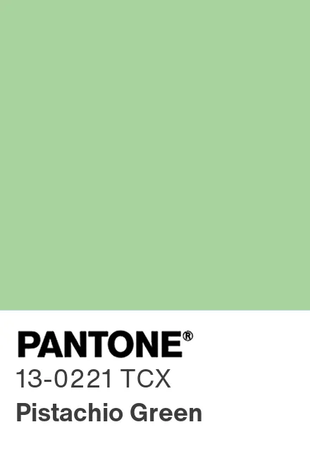 PANTONE 13-0221 TCX Pistachio Green - Pantone色号库|Pantone潘通中国官网