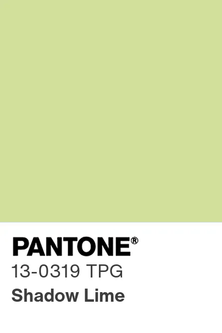PANTONE 13-0319 TPG Shadow Lime - Pantone色号库|Pantone潘通中国官网