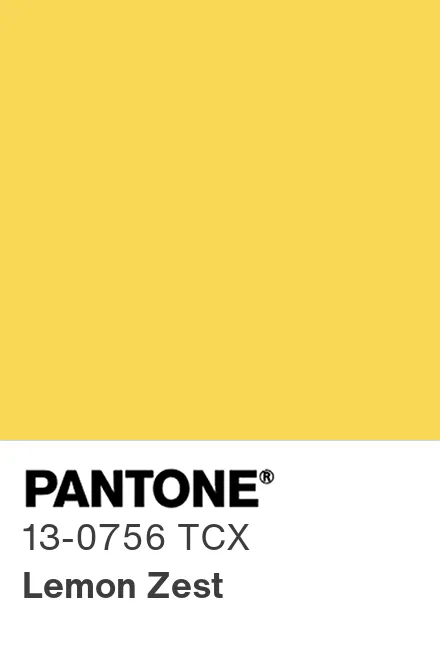 PANTONE 13-0756 TCX Lemon Zest - Pantone色号库|Pantone潘通中国官网