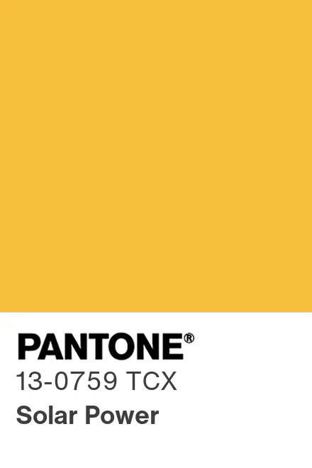 PANTONE 13-0759 TCX Solar Power - Pantone色号库|Pantone潘通中国官网
