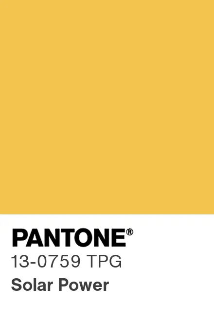 PANTONE 13-0759 TPG Solar Power - Pantone色号库|Pantone潘通中国官网