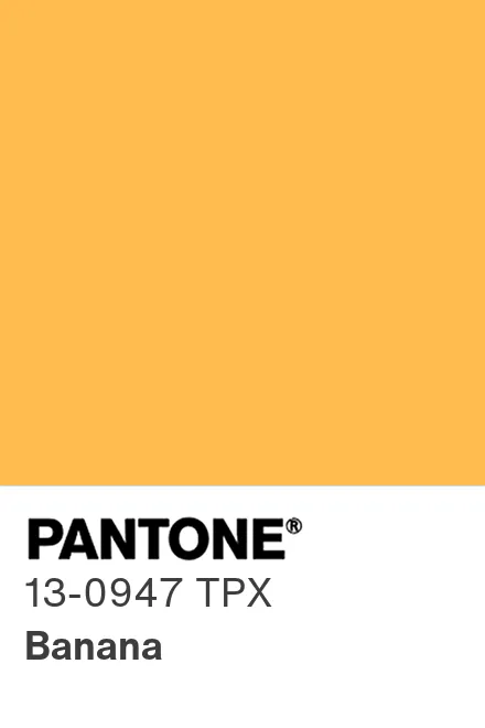 PANTONE 13-0947 TPG Banana - Pantone色号库|Pantone潘通中国官网