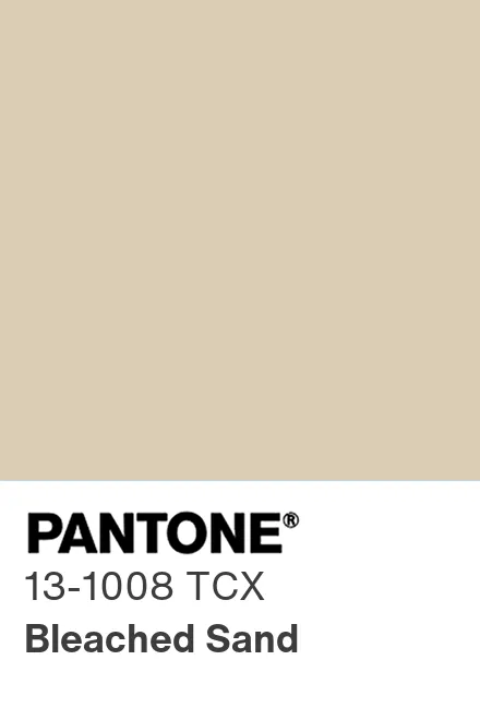PANTONE 13-1008 TCX Bleached Sand - Pantone色号库|Pantone潘通中国官网
