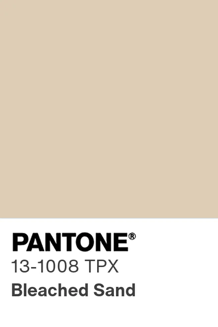 PANTONE 13-1008 TPG Bleached Sand - Pantone色号库|Pantone潘通中国官网