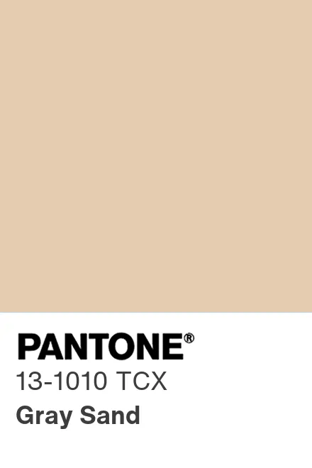 PANTONE 13-1010 TCX Gray Sand - Pantone色号库|Pantone潘通中国官网