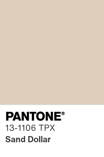 PANTONE 13-1106 TPG Sand Dollar - Pantone色号库|Pantone潘通中国官网