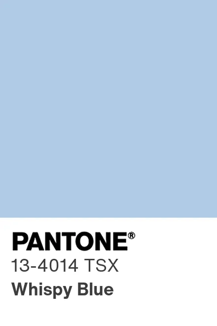 PANTONE 13-4014 TSX Whispy Blue - Pantone色号库|Pantone潘通中国官网