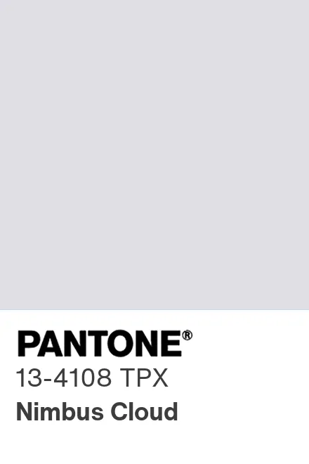 PANTONE 13-4108 TPG Nimbus Cloud - Pantone色号库|Pantone潘通中国官网