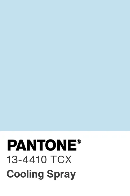 PANTONE 13-4410 TCX Cooling Spray - Pantone色号库|Pantone潘通中国官网