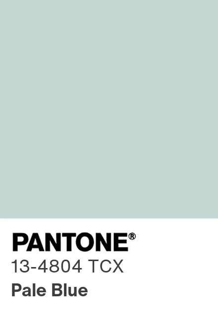 PANTONE 13-4804 TCX Pale Blue - Pantone色号库|Pantone潘通中国官网