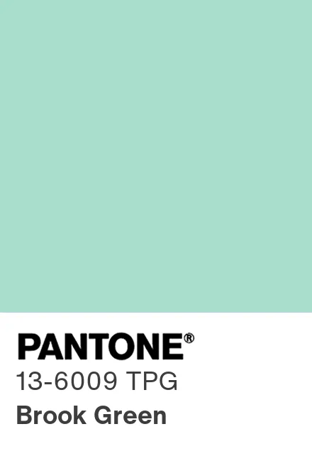 PANTONE 13-6009 TPG Brook Green - Pantone色号库|Pantone潘通中国官网