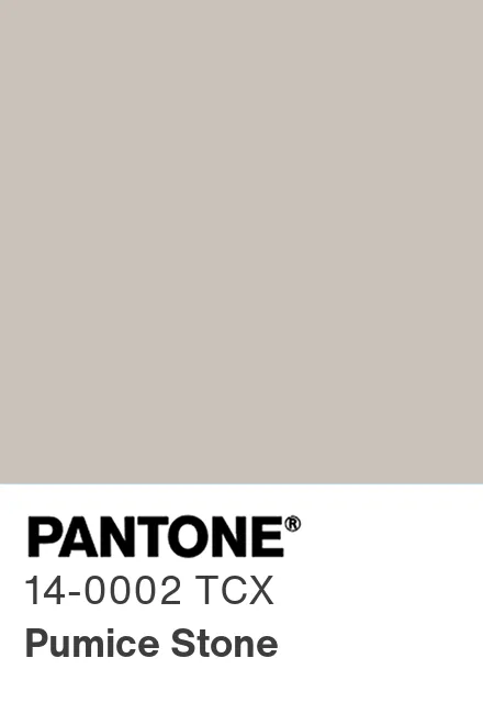 PANTONE 14-0002 TCX Pumice Stone - Pantone色号库|Pantone潘通中国官网