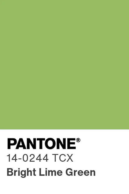 PANTONE 14-0244 TCX Bright Lime Green - Pantone色号库|Pantone潘通中国官网
