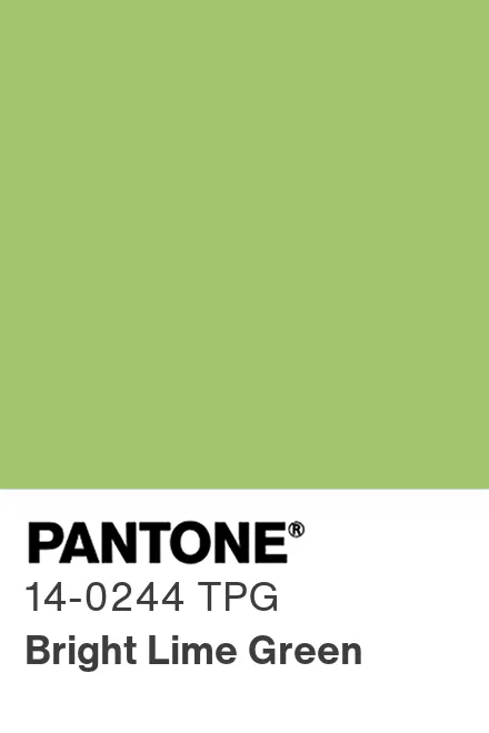 PANTONE 14-0244 TPG Bright Lime Green - Pantone色号库|Pantone潘通中国官网